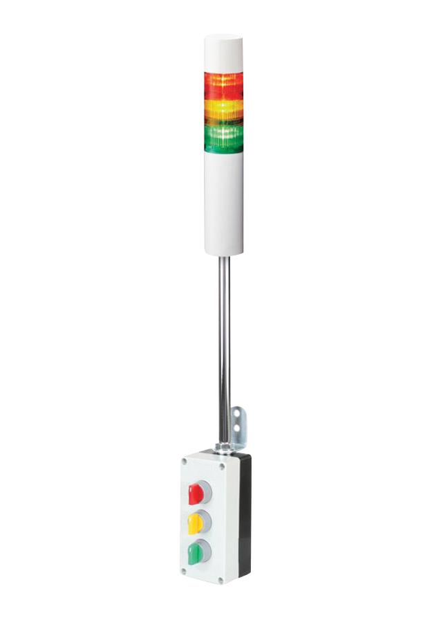 VSST-LR6-302LJNW-RYG - Patlite (u.s.a.) - SIGNAL TOWER, AMB/GRN/RED, 60MM | element14 Korea