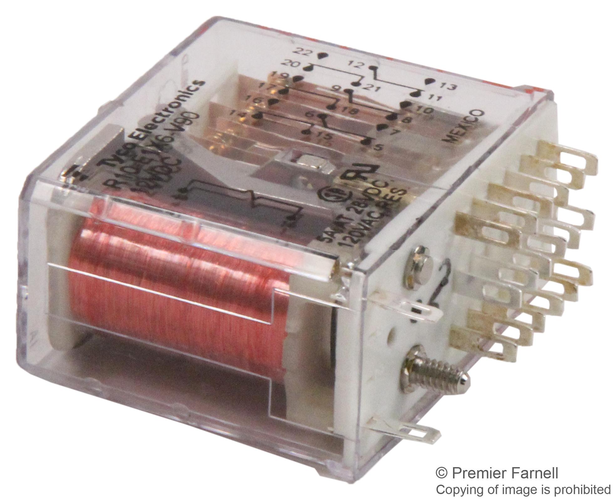 R10-E1X6-V90 - Potter&brumfield - Te Connectivity - RELAY, 6PDT, 120VAC ...