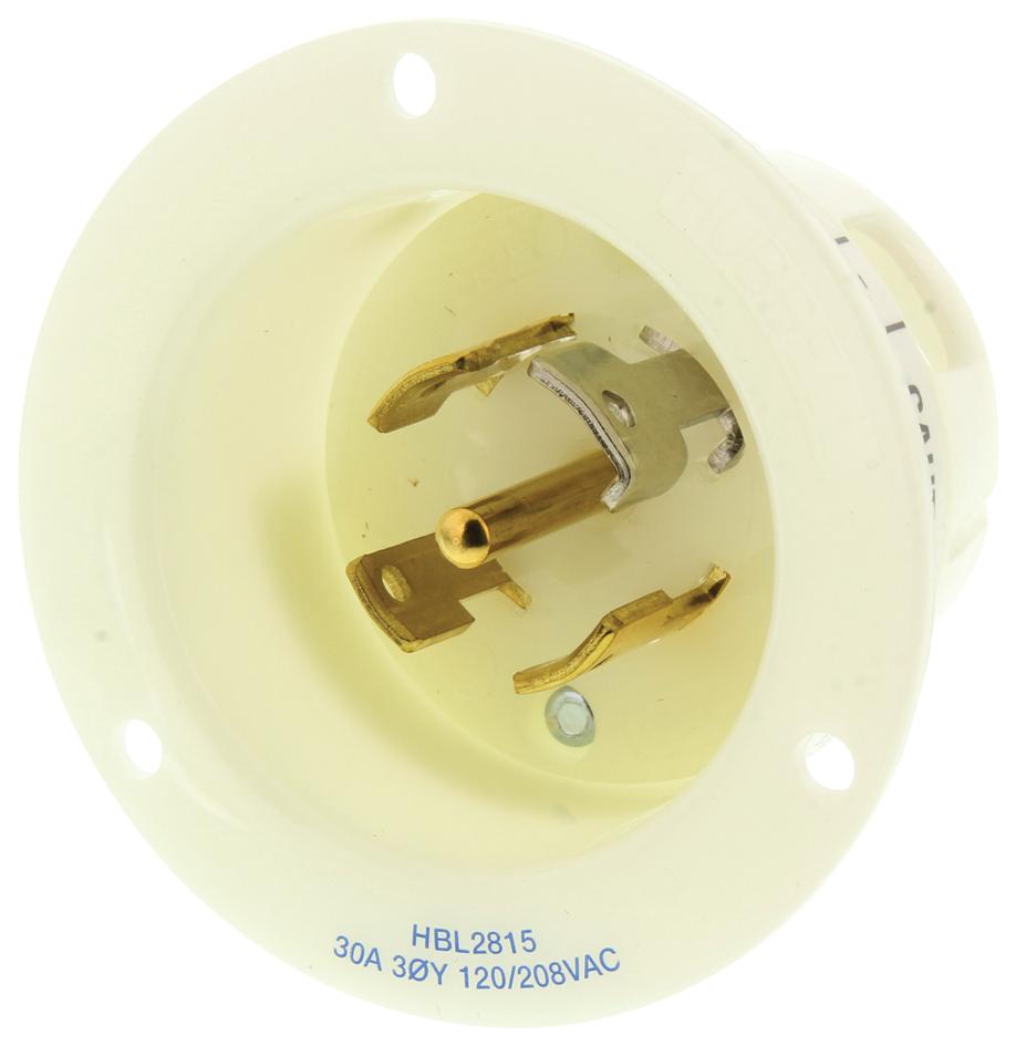 HBL2815 - Hubbell Wiring Devices - CONNECTOR, POWER ENTRY, PLUG ...
