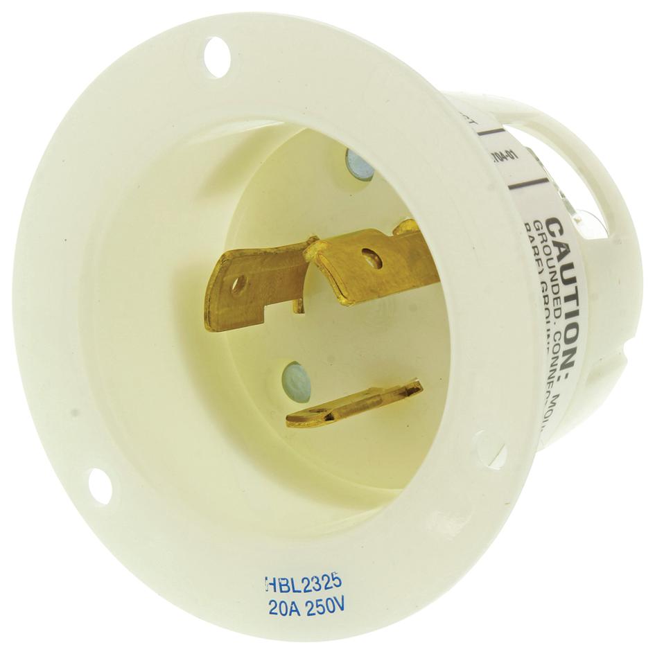 HBL2325 - Hubbell Wiring Devices - CONNECTOR, POWER ENTRY, PLUG ...