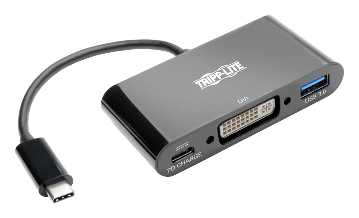 U444-06N-DUB-C - Eaton Tripp Lite - USB-C TO DVI ADAPTER W/ USB-A & PD ...