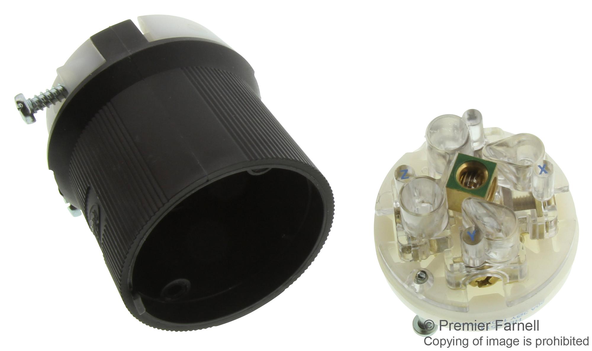 HBL2511 - Hubbell Wiring Devices - CONNECTOR, POWER ENTRY, PLUG ...