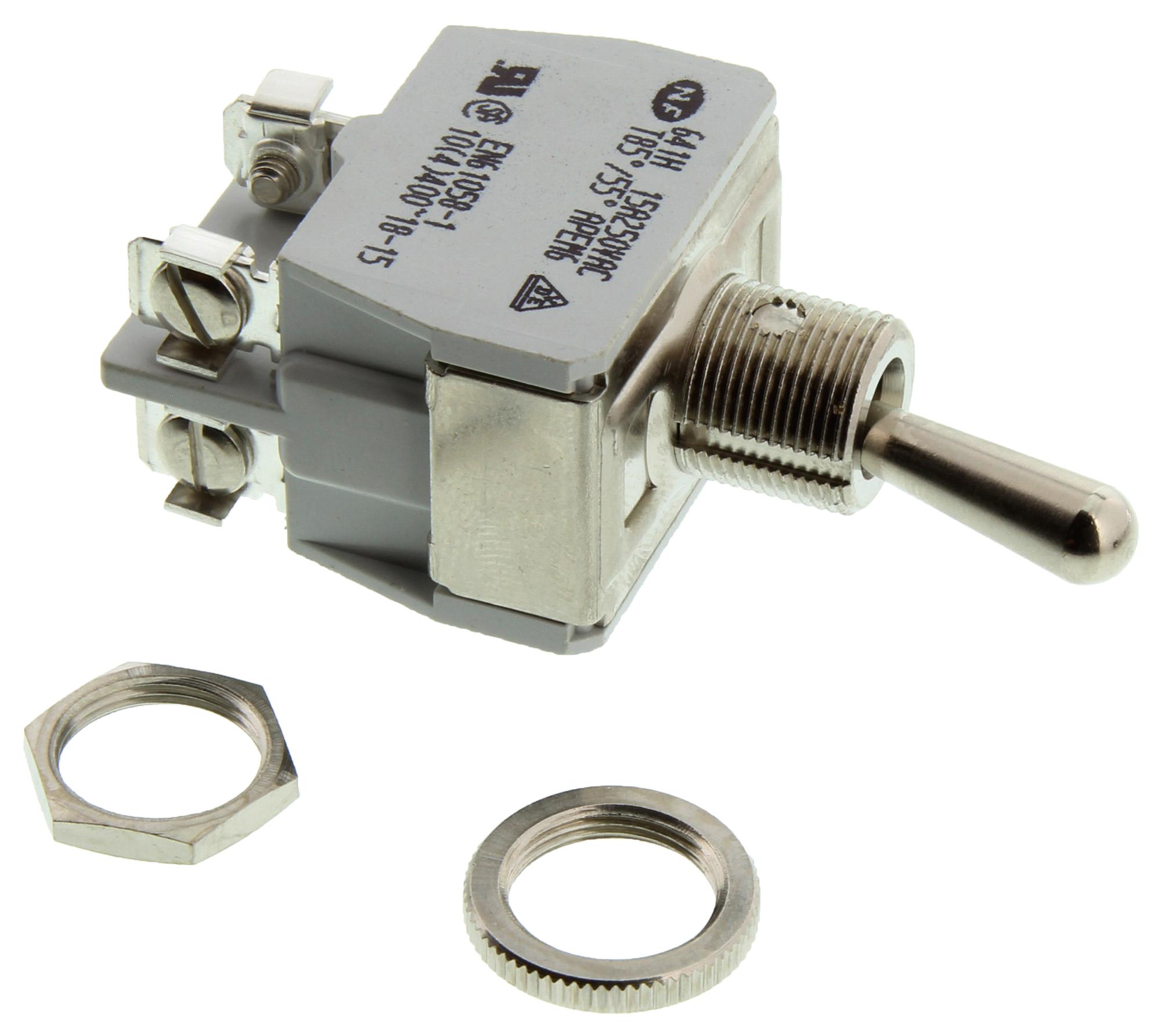 641H - Apem - TOGGLE SW, DPST, 15A | element14 Korea