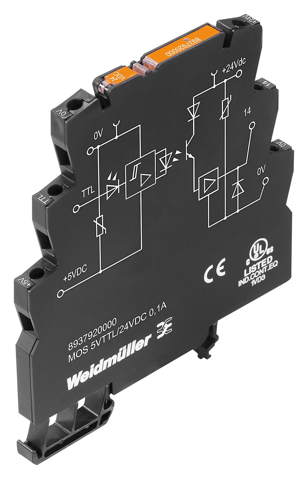 8937920000 - Weidmuller - SOLID STATE RELAY, 0.1A, 5VDC | element14 Korea