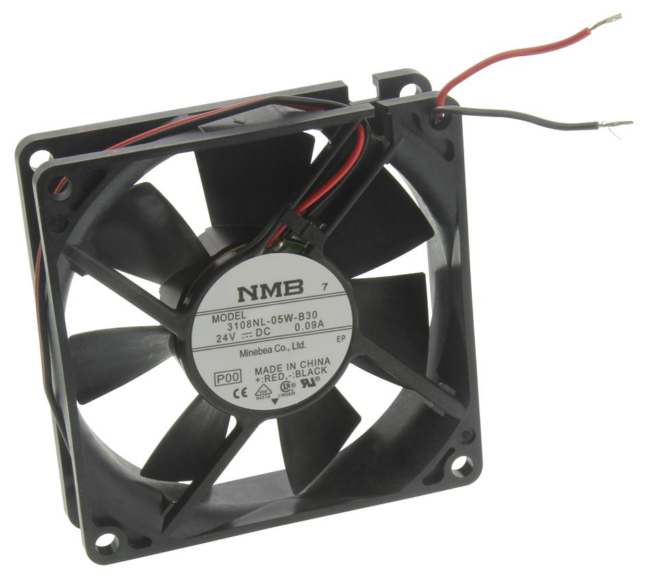 08020SA-24L-EA-00 - Nmb Technologies - AXIAL FAN, 80MM, 24VDC ...