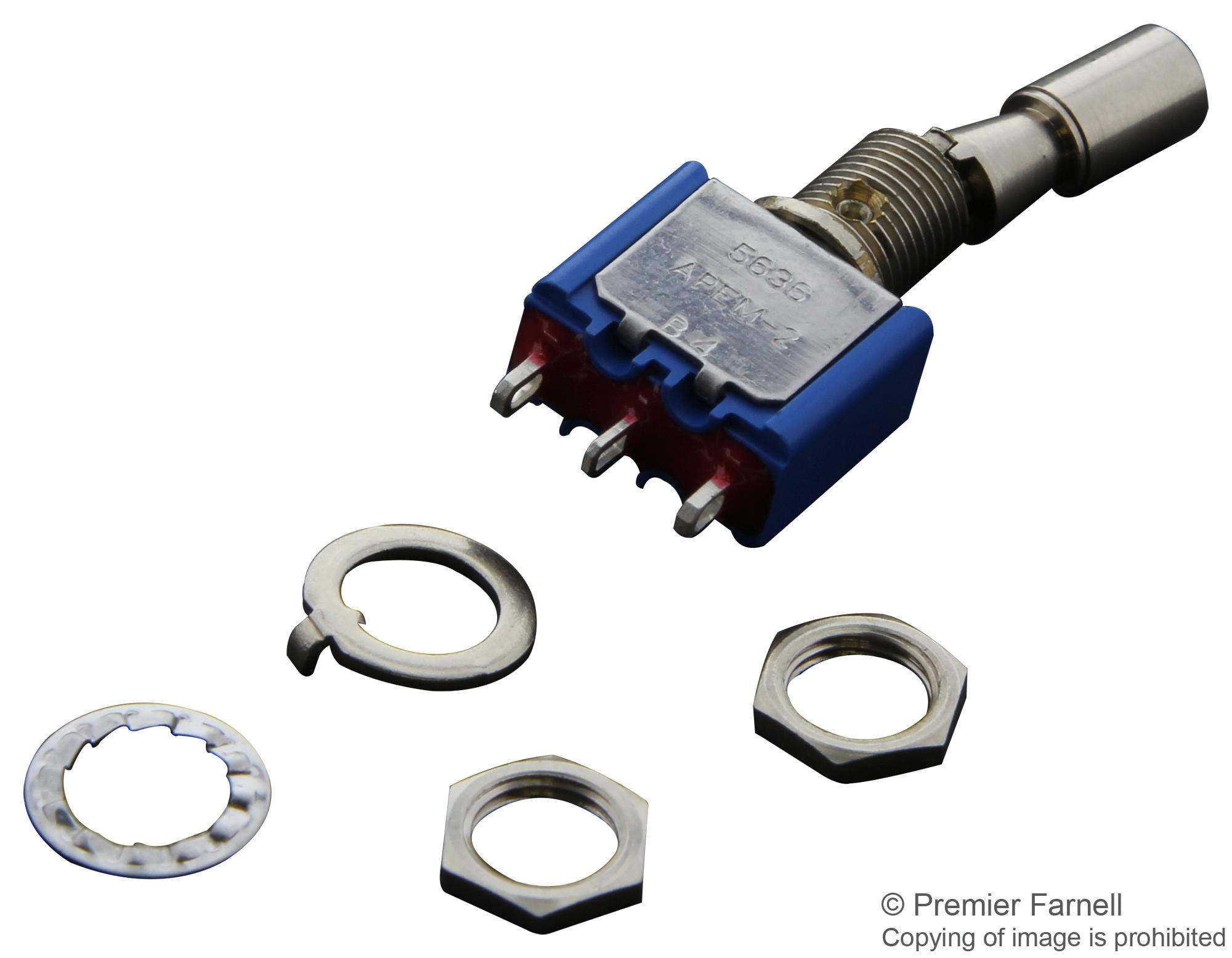 5636AB-2V. - Apem - SWITCH, TOGGLE, SPDT | element14 Korea