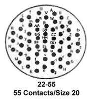 KPSE01E22-55PW - Itt Cannon - Circular Connector, KPSE, MIL-DTL-26482 ...