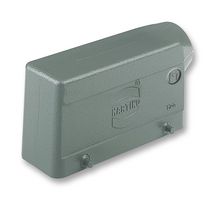 19 30 024 1522 HARTING, Heavy Duty Connector, M32 Side Entry, 4 Pegs, Low Profile, Hood, Side ...