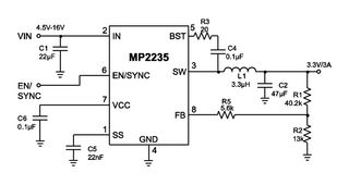MP2235SGJ-P - Monolithic Power Systems (mps) - DC-DC Switching Synchronous Buck Regulator, 4.5V ...
