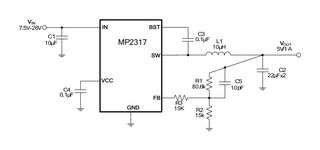 MP2317GJ-P - Monolithic Power Systems (mps) - DC-DC Switching Synchronous Buck Regulator, 7.5V ...