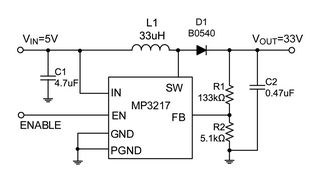 MP3217DJ-LF-P - Monolithic Power Systems (mps) - DC-DC Switching Boost (Step Up) Regulator, 2.5V ...