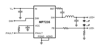 MP7235GQBE-P - Monolithic Power Systems (mps) - LED Driver, DC/DC, Synchronous Buck | element14