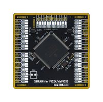 MIKROE-4659 MIKROELEKTRONIKA, Add-On Board, MikroE MCU SiBRAIN, dsPIC33EP DSPIC33EP512MU814-I/PL ...