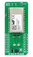 MIKROE-3303 - Mikroelektronika - Add-On Board, M-BUS RF 2 Click, MikroE mikroBUS Compatible ...
