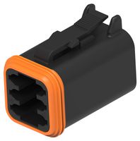 DT06-6S-P012 DEUTSCH - TE CONNECTIVITY, Automotive Connector Housing, Black, DEUTSCH DT Series ...