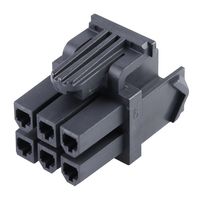 172708-0006 MOLEX, Connector Housing, Mini-Fit TPA2 172708 Series, Receptacle, 6 Ways, 4.2 mm ...